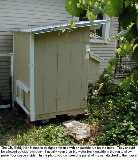 City Biddy Hen House | BackYard Chickens - Learn How to Raise Chickens