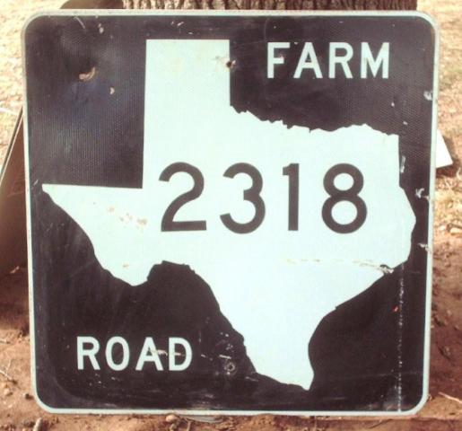 Authentic Retired Texas Highway Farm Road Sign - Yard Art | BackYard ...