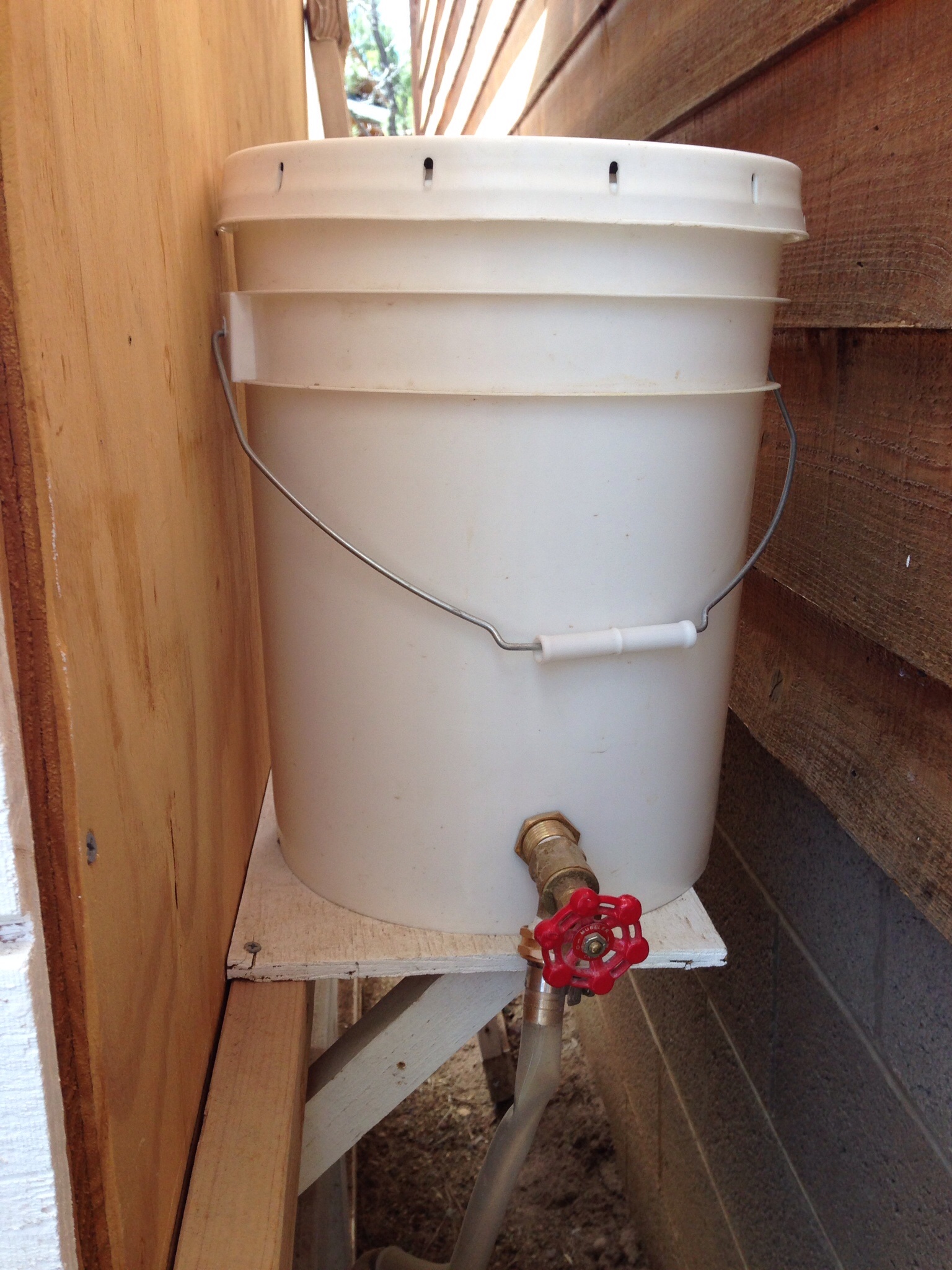 5-gallon bucket watering the McCoop | BackYard Chickens - Learn How to ...