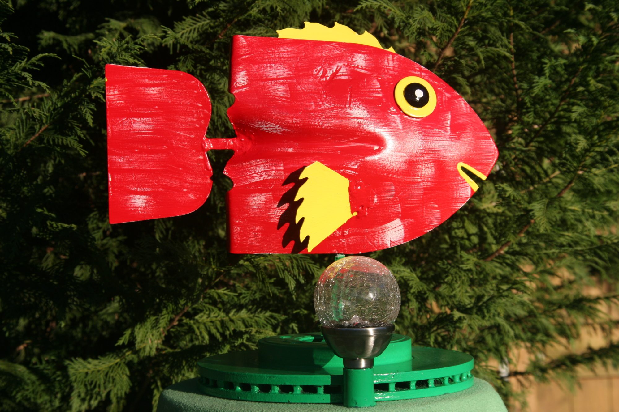Red fish with solar light | BackYard Chickens - Learn How to Raise Chickens